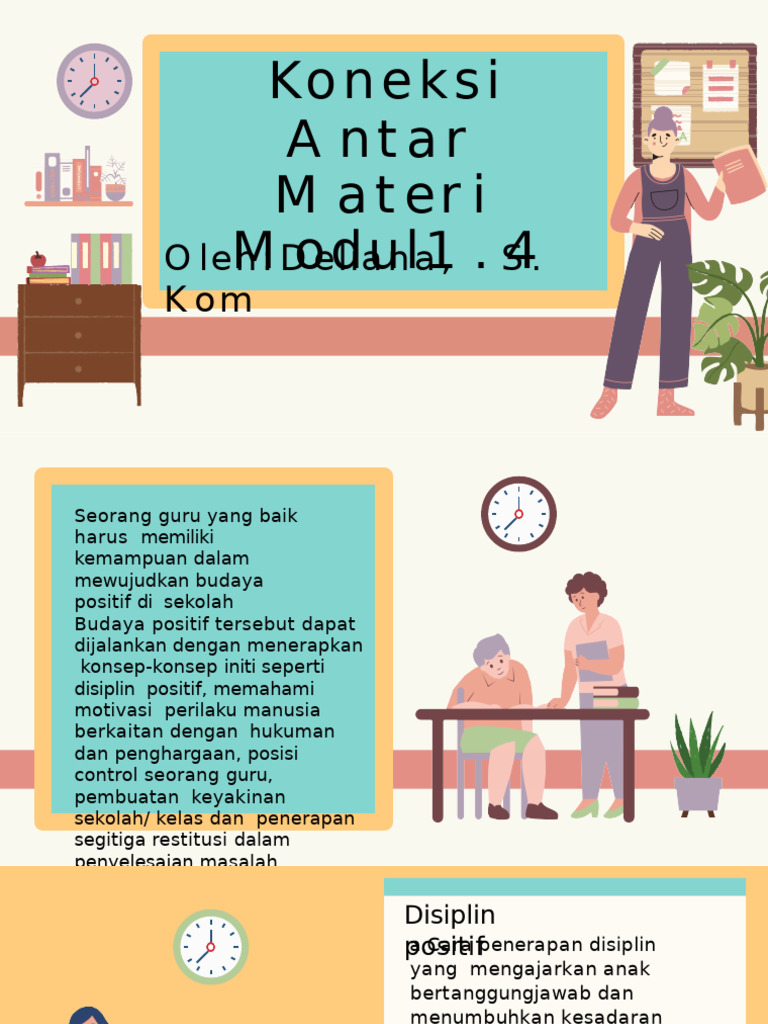 Koneksi Antar Materi Modul 1.4 Budaya Positif OKE | PDF