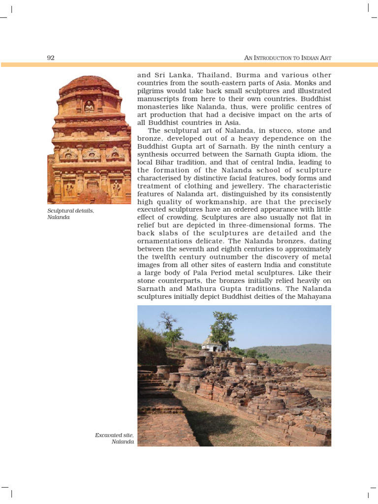 Introduction To Indian Art - Class 11-8 | PDF