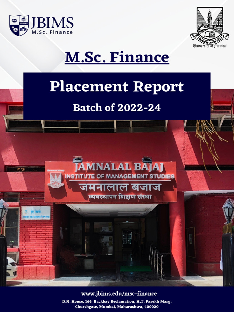 2024 Final Placement Report M SC Finance | PDF