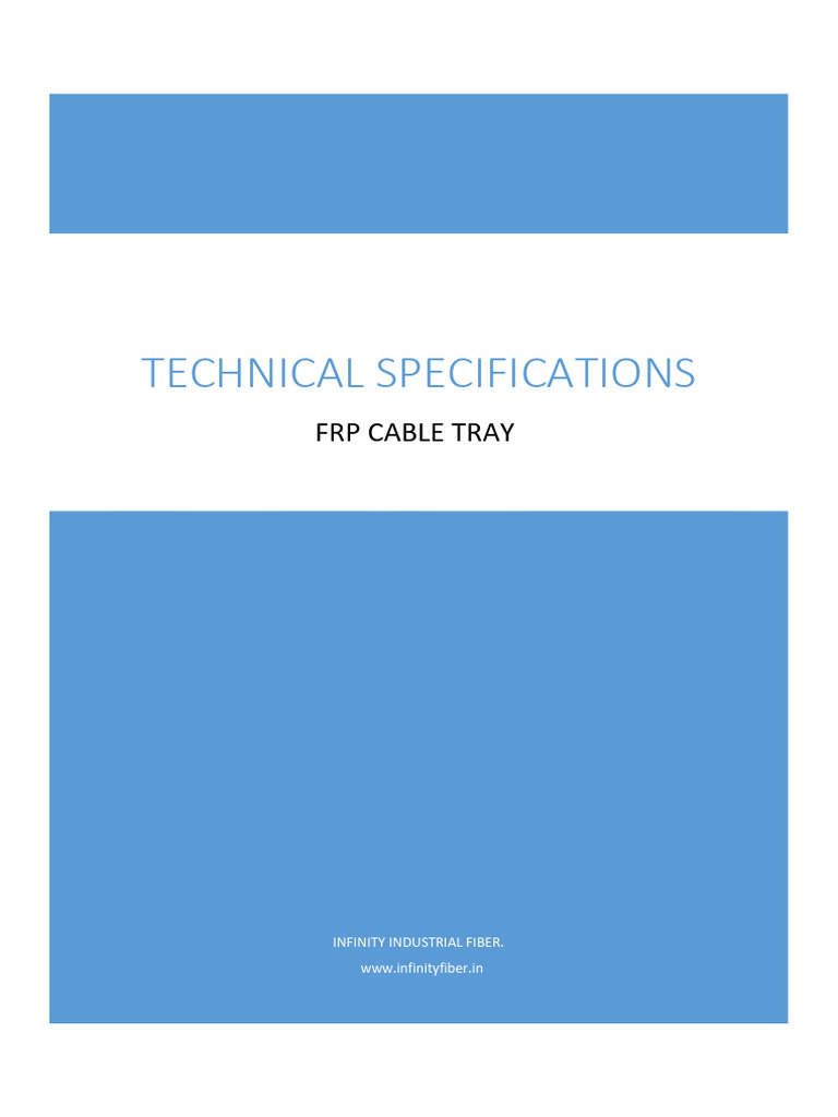 Technical Specification of Frp-Ladder-Cable-Tray | PDF | Fibre ...