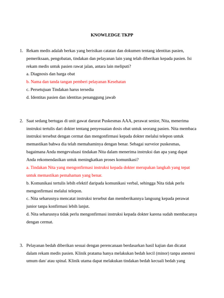 Knowledge TKPP | PDF