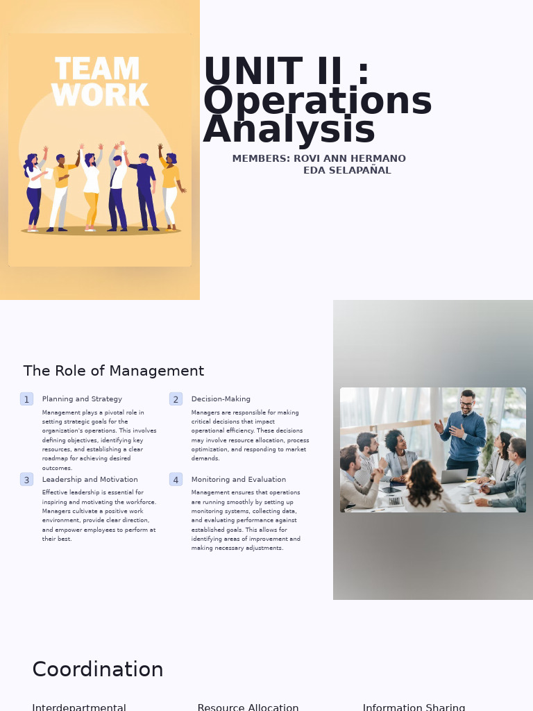 Operations Analysis | PDF