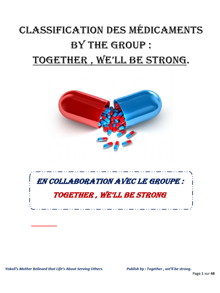 Classification Des Médicaments by Together, We'Ll Be Strong | PDF