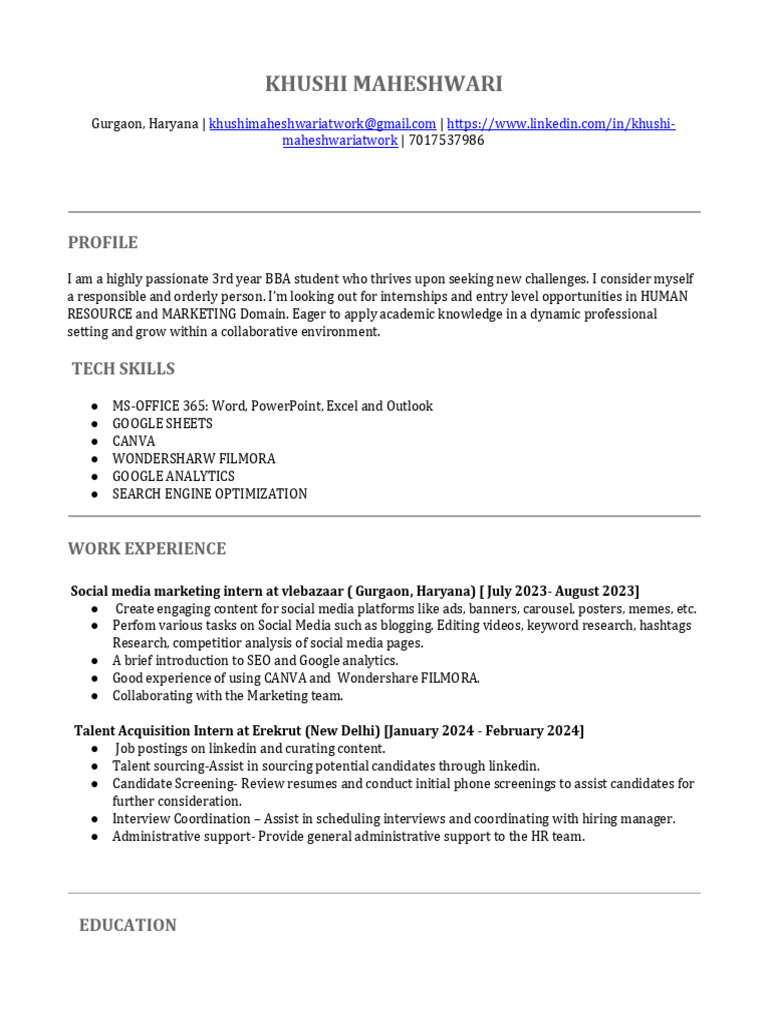 Khushi Maheshwari | PDF