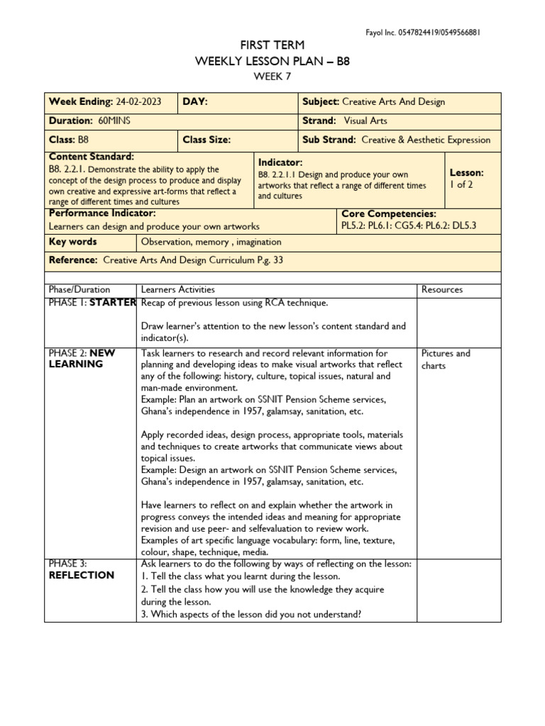 Basic 8 Term 1 Week 7 CAD Creative Arts and Design | PDF