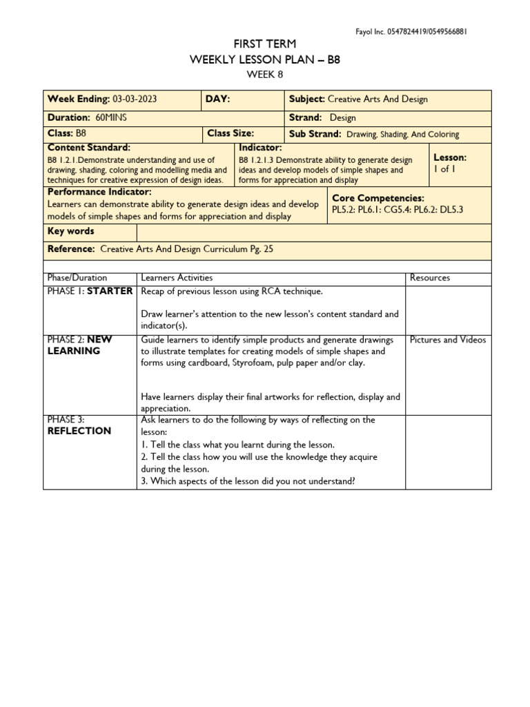 Basic 8 Term 1 Week 8 CAD Creative Arts and Design | PDF