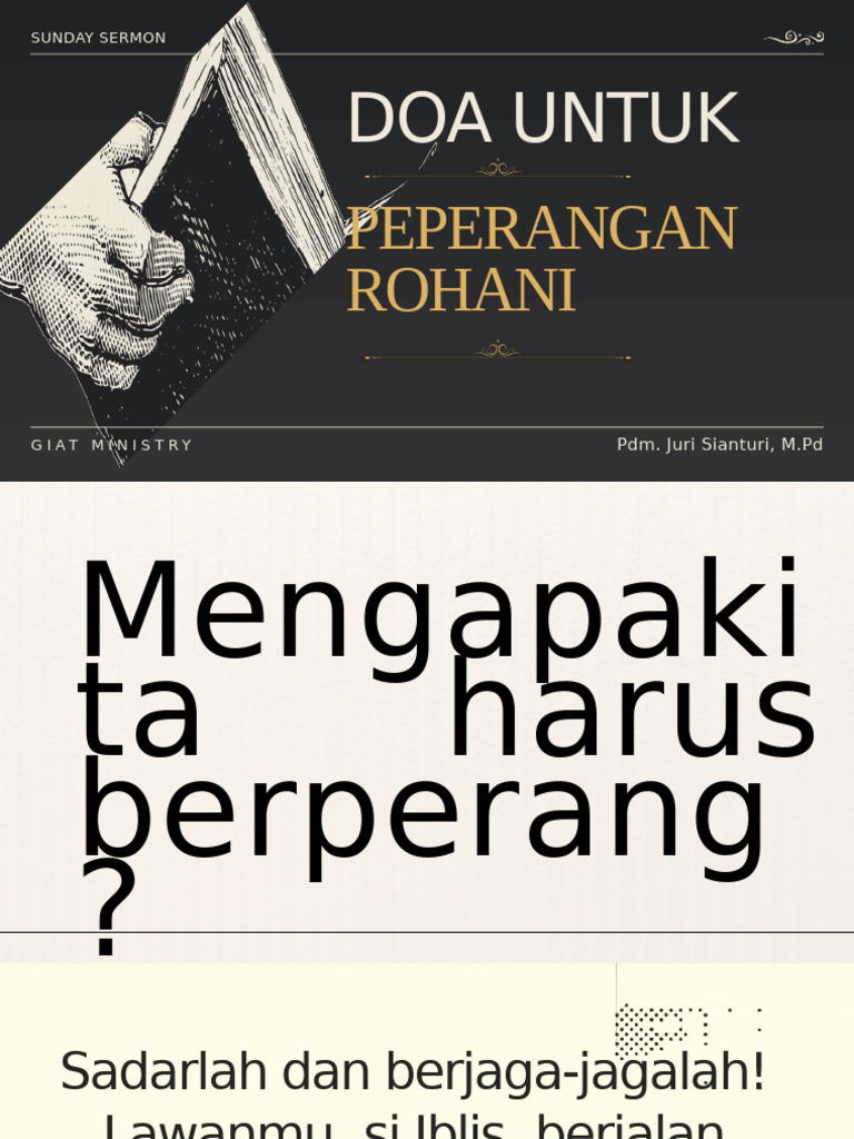 Doa Peperangan Rohani | PDF
