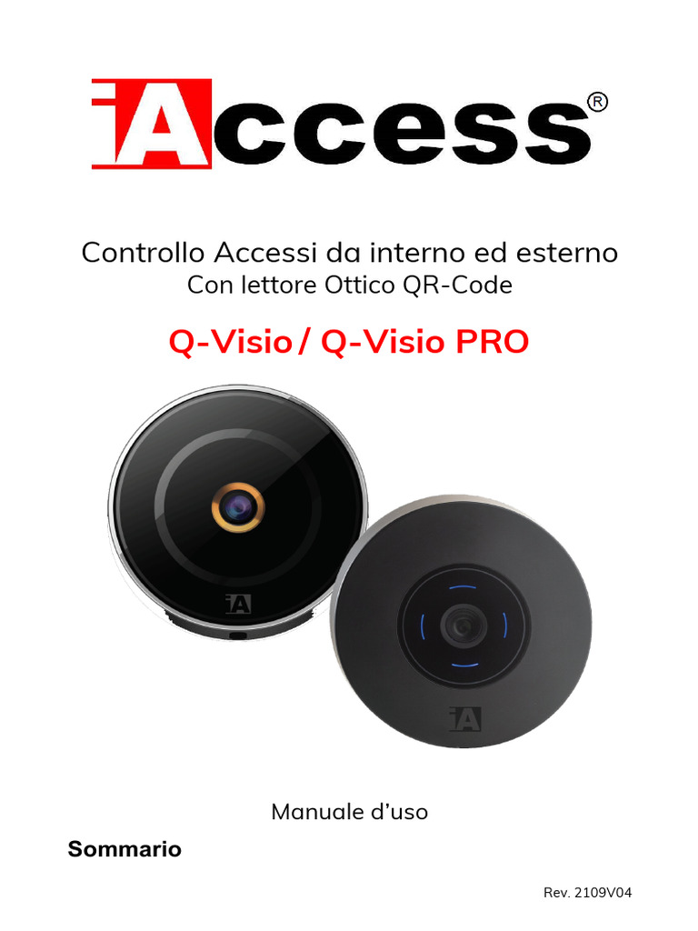Manuale IAccess Q-Visio Q-Visio Pro Rev2109V04 | PDF