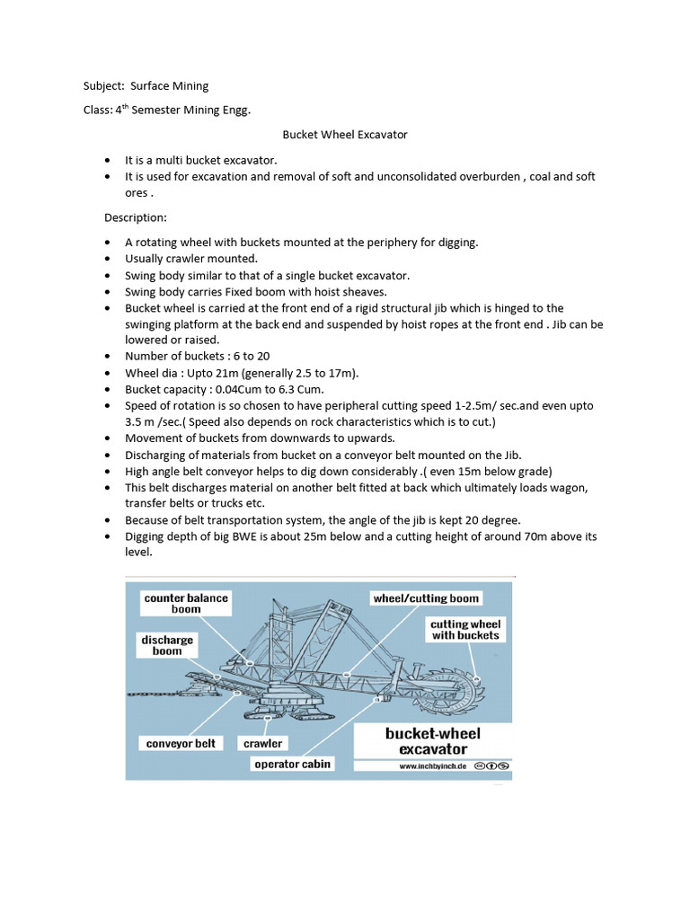 Surface Mining-Bucket Wheel Excavator-7069 | PDF | Home & Garden ...