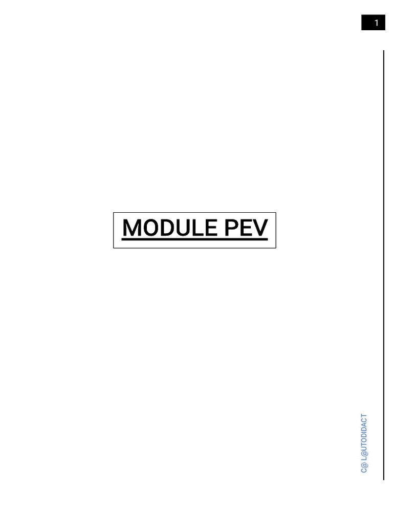 Mon Module PEV | PDF