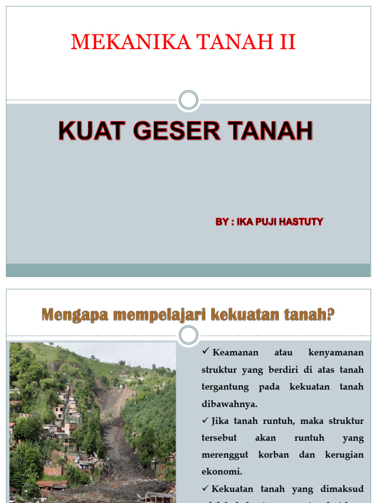 Kuat Geser Tanah | PDF