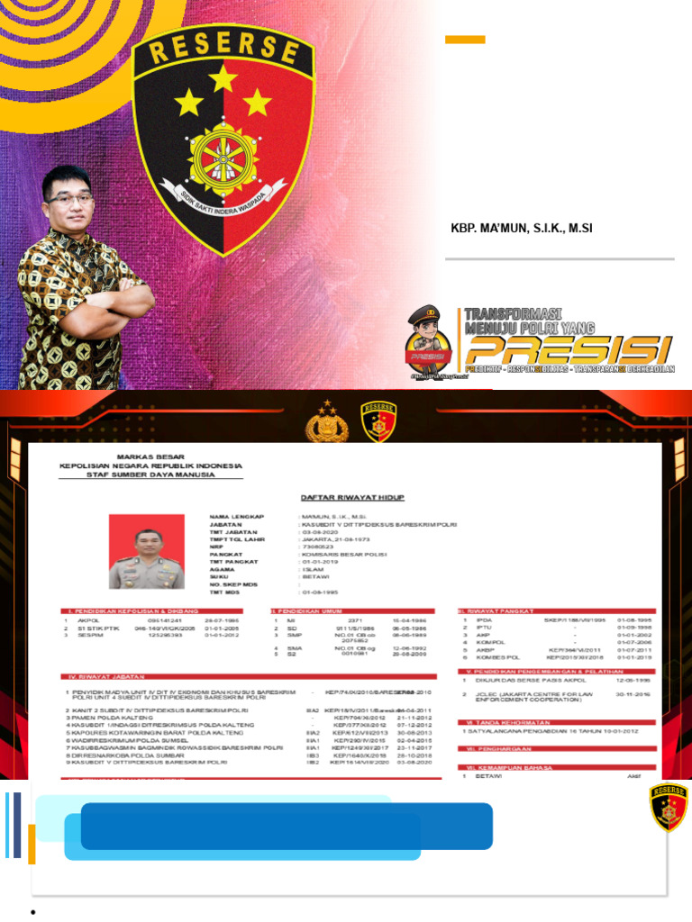 MATERI KBP MA'MUN, S.I.K., M.Si. | PDF