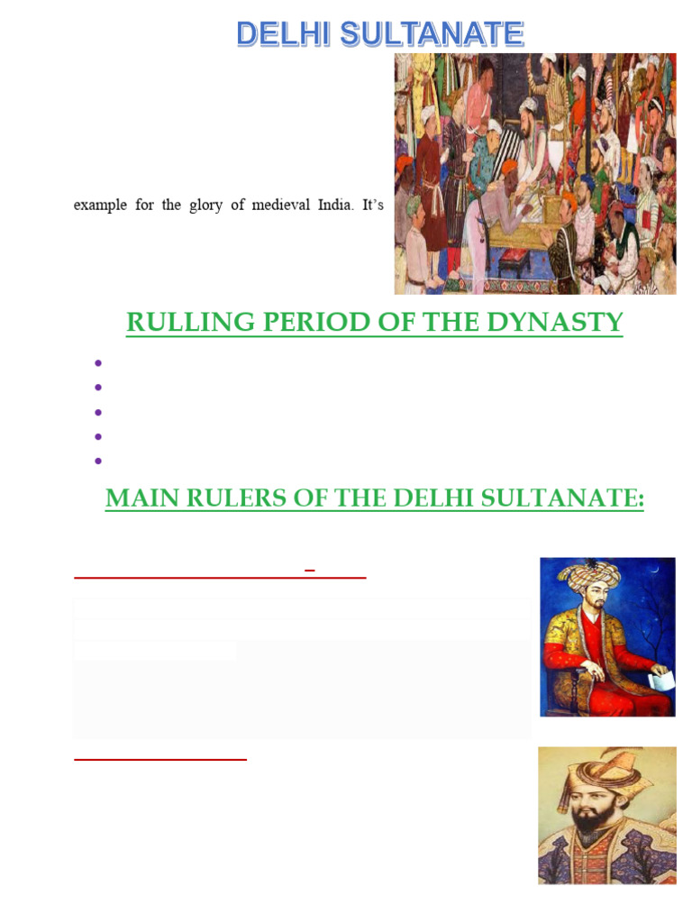 Notes On Delhi Sultanate | PDF