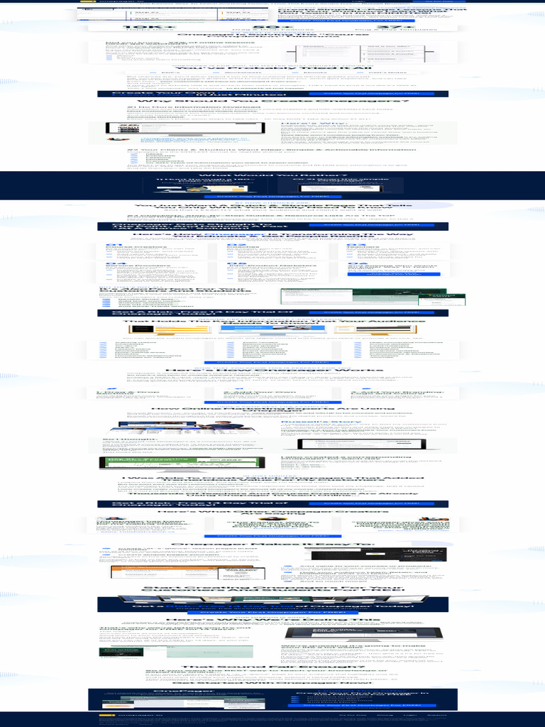 OnePager Homepage | PDF