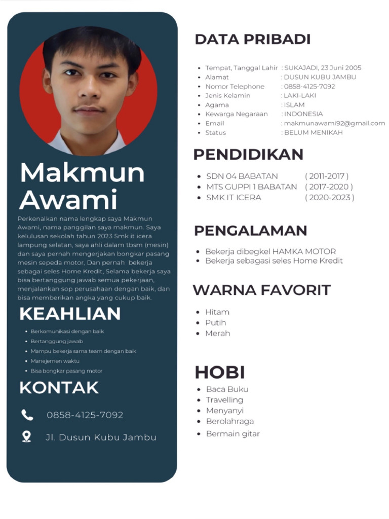 CV Makmun Awami VGC | PDF