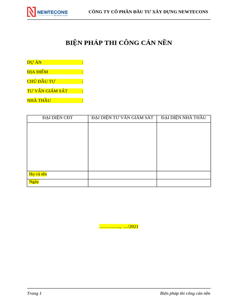 KKT - Bien Phap Thi Cong Can Nen | PDF