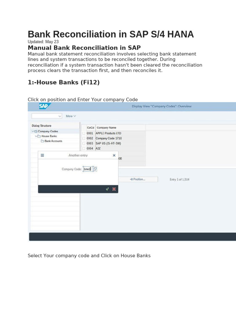Bank Reconciliation Statement | PDF
