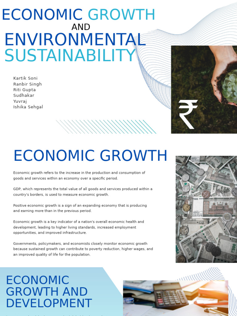 Economic Growth Environmental Sustainability | PDF