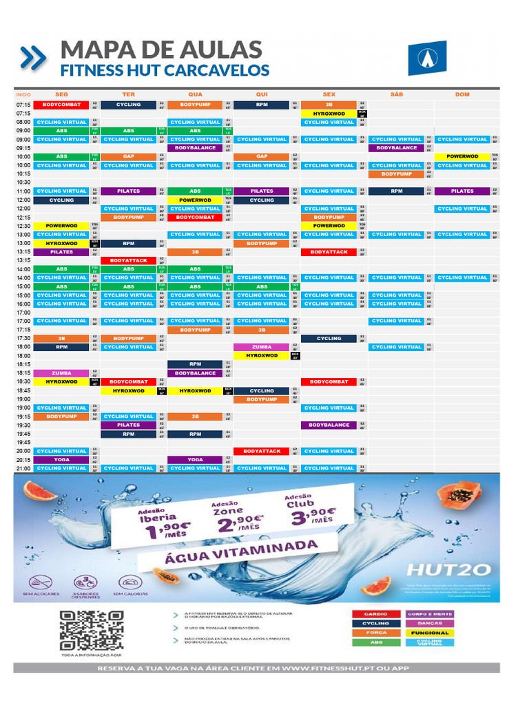 Mapa Aulas Janeiro Carcavelos | PDF