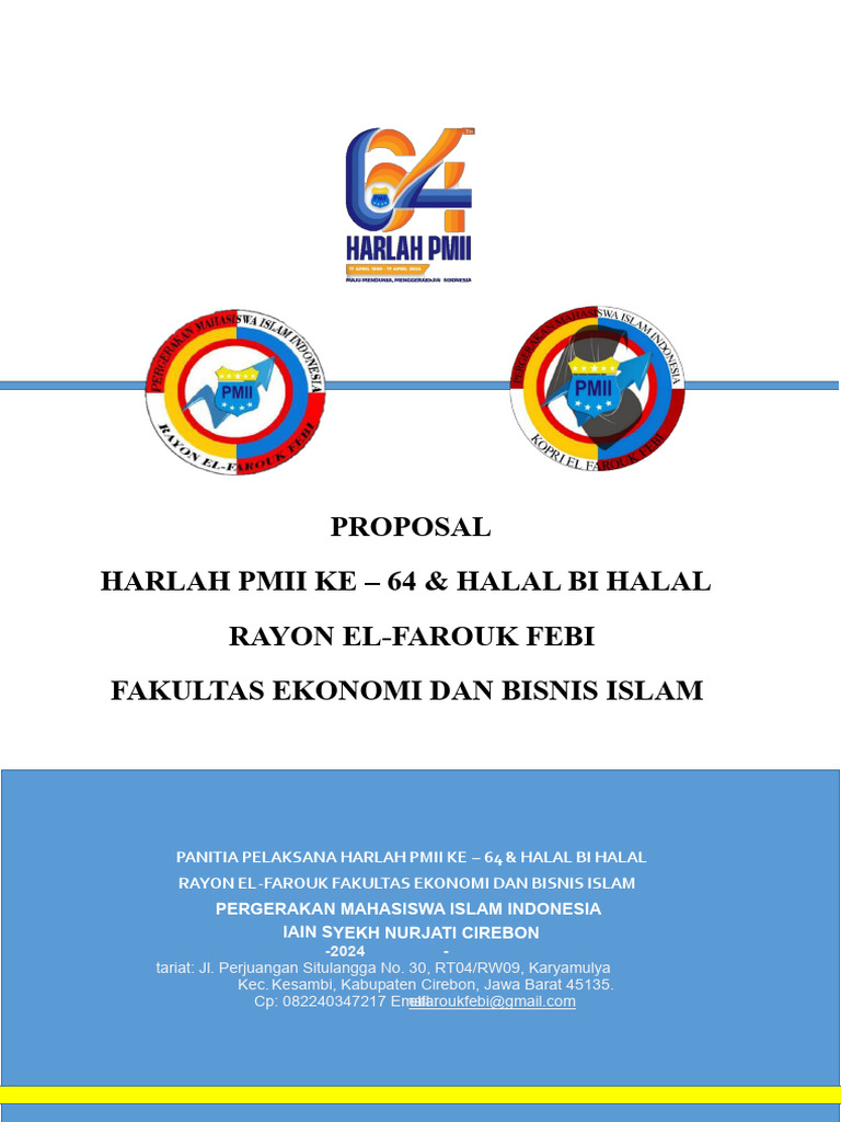 Proposal Harlah PMII | PDF