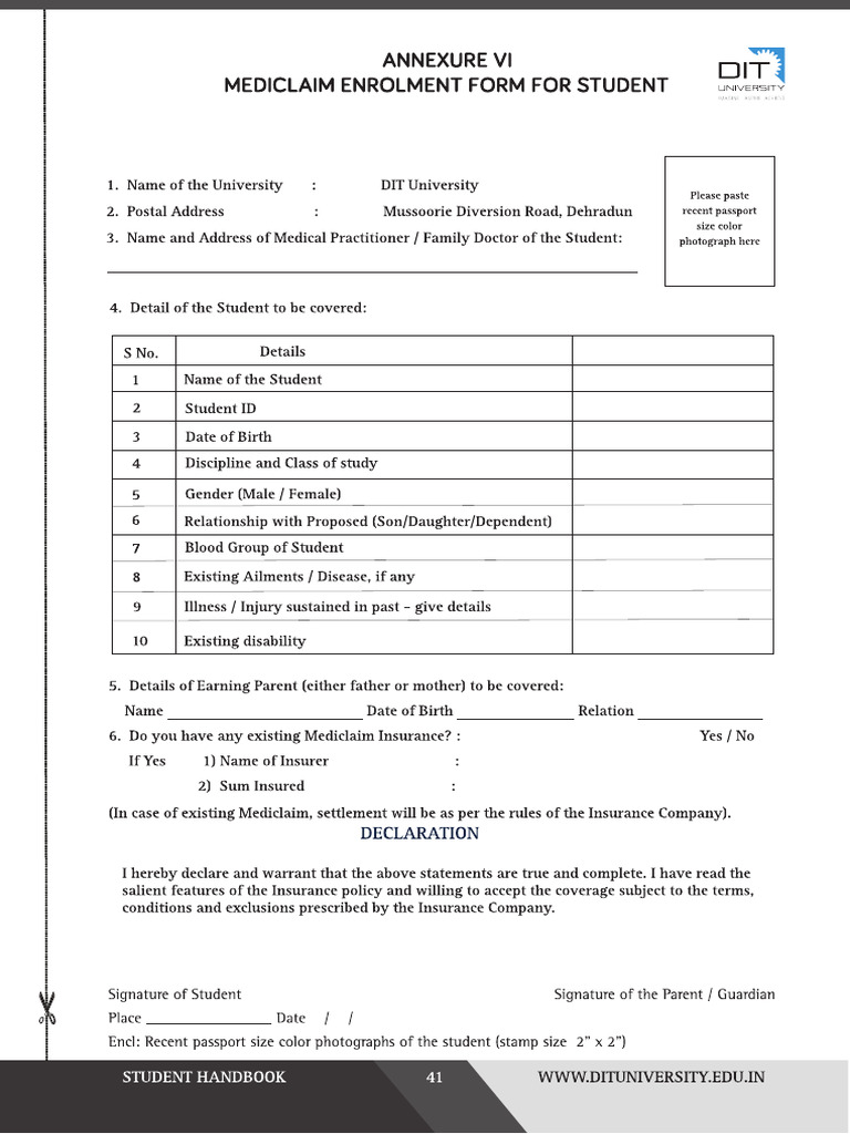 Mediclaim Annexure | PDF