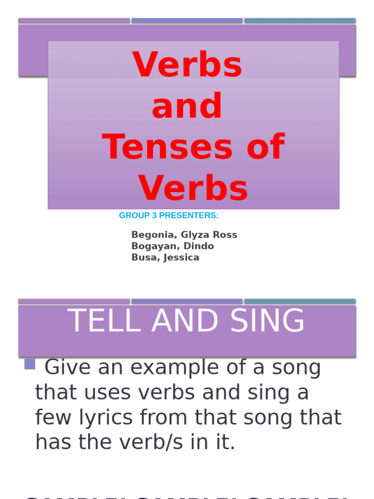 Group-3-VERBS-TENSES-OF-VERBS (Revised) | PDF