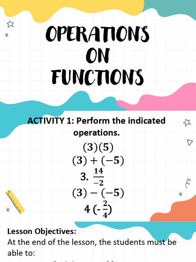 GenMath1.4 Operations of Functions Addition and Subtraction | PDF