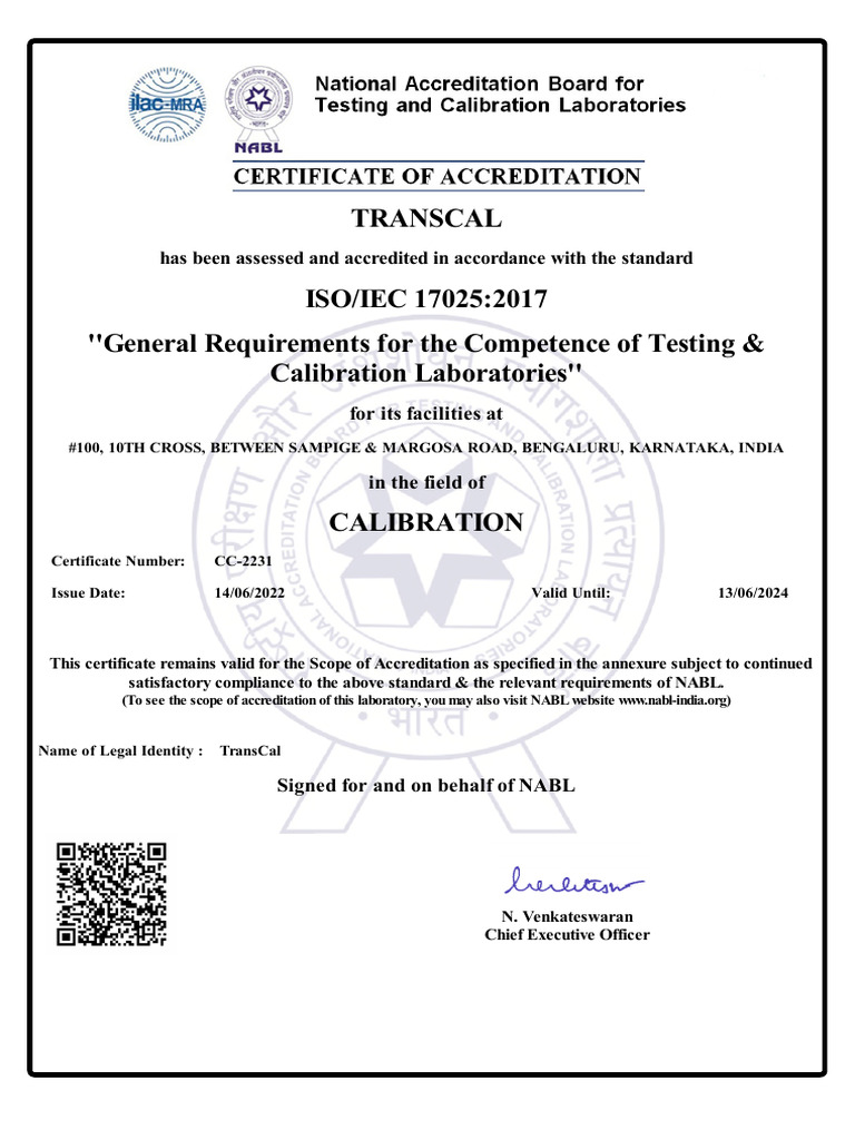 Transcal Nabl Cc-2231 | PDF