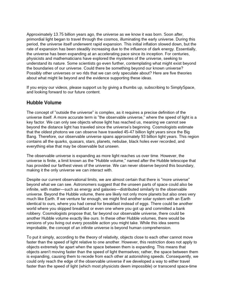 Observable Universe Pdf