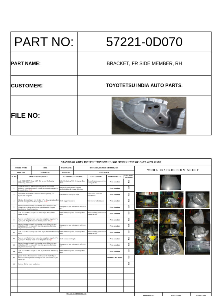 Part No: 57221-0D070 | PDF