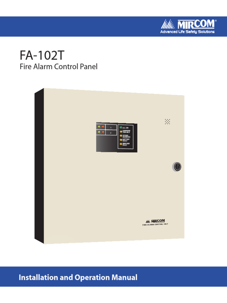 Fire Alarm Control Panel: Installation and Operation Manual | PDF