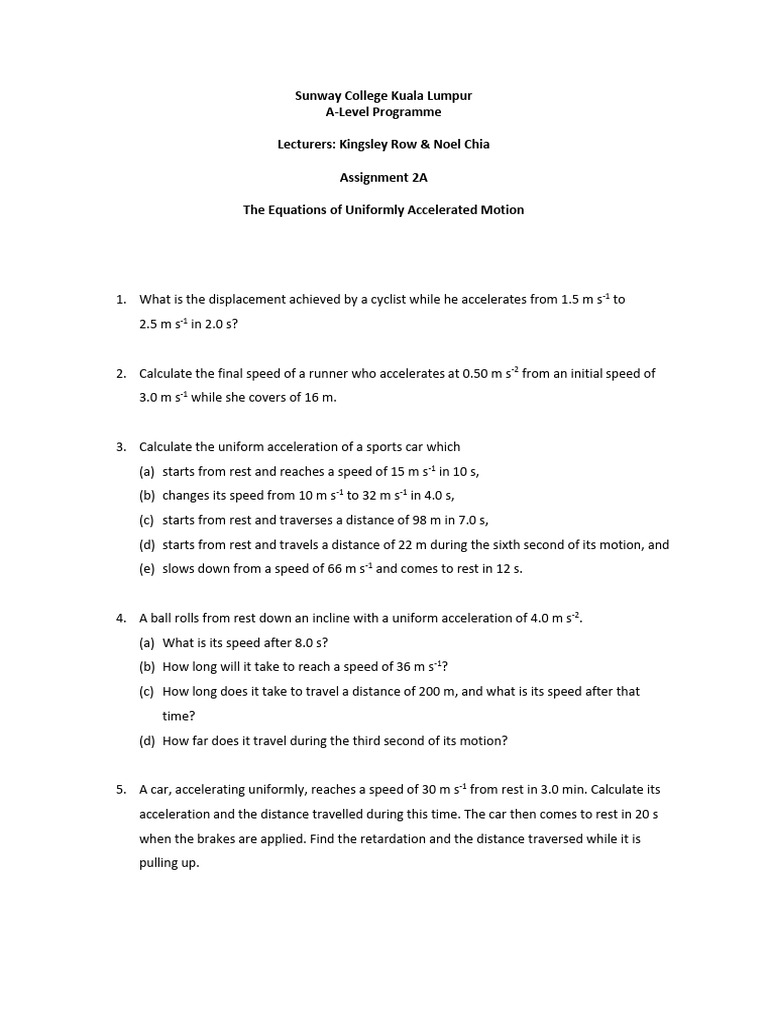 Assignment 2a 2d Pdf