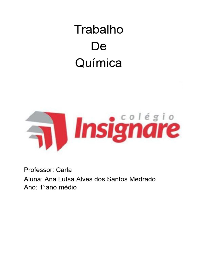 Trabalho 1° Ana Luísa | PDF