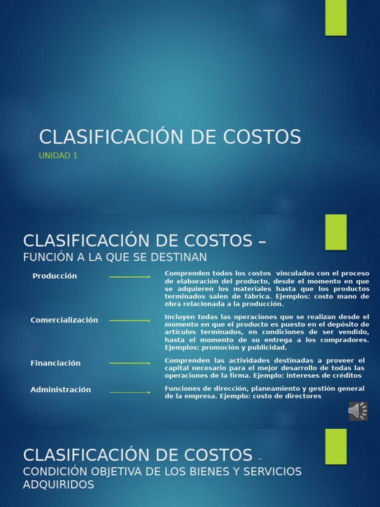 U1 - Clasificacion de Costos | PDF