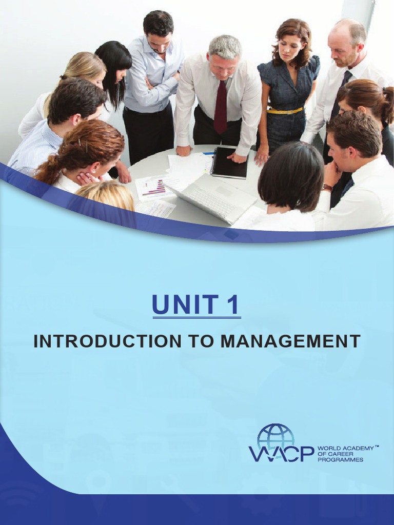 Management Intro Unit 1 | PDF
