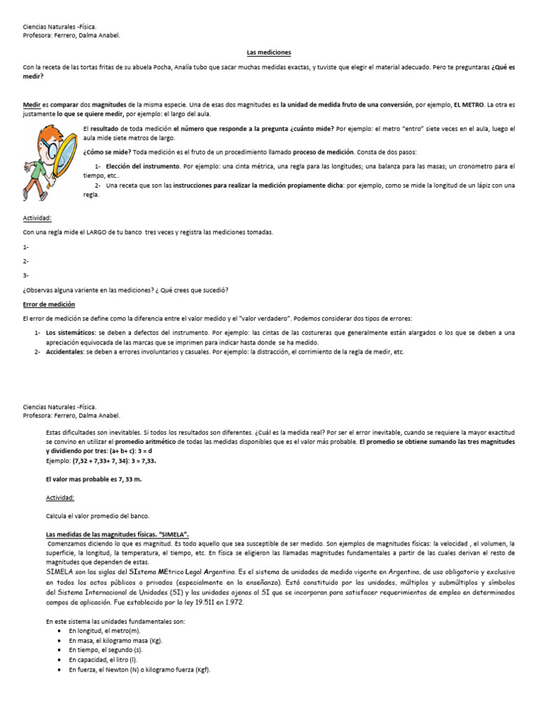 Clase N3 LAS MEDICIONES | PDF