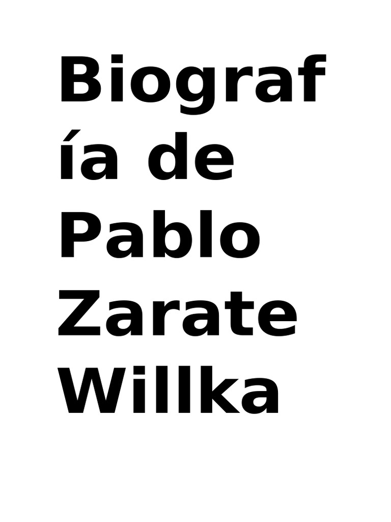 Biografía de Pablo Zarate Willka | PDF