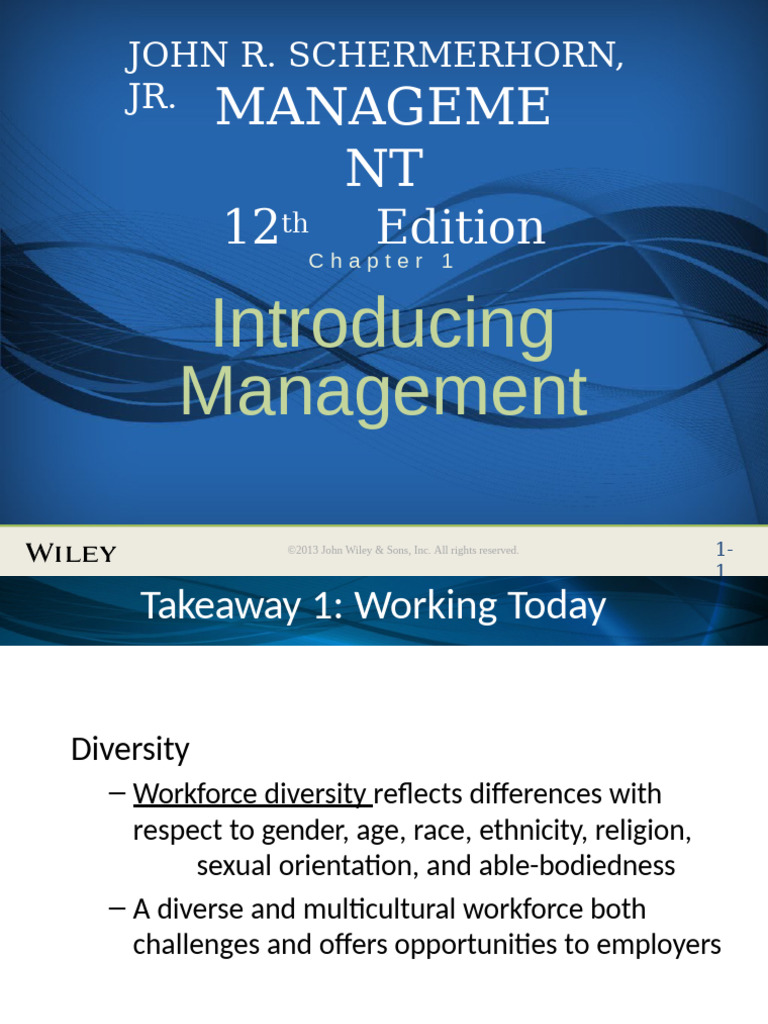 Chapter 1 - Introducing Management | PDF