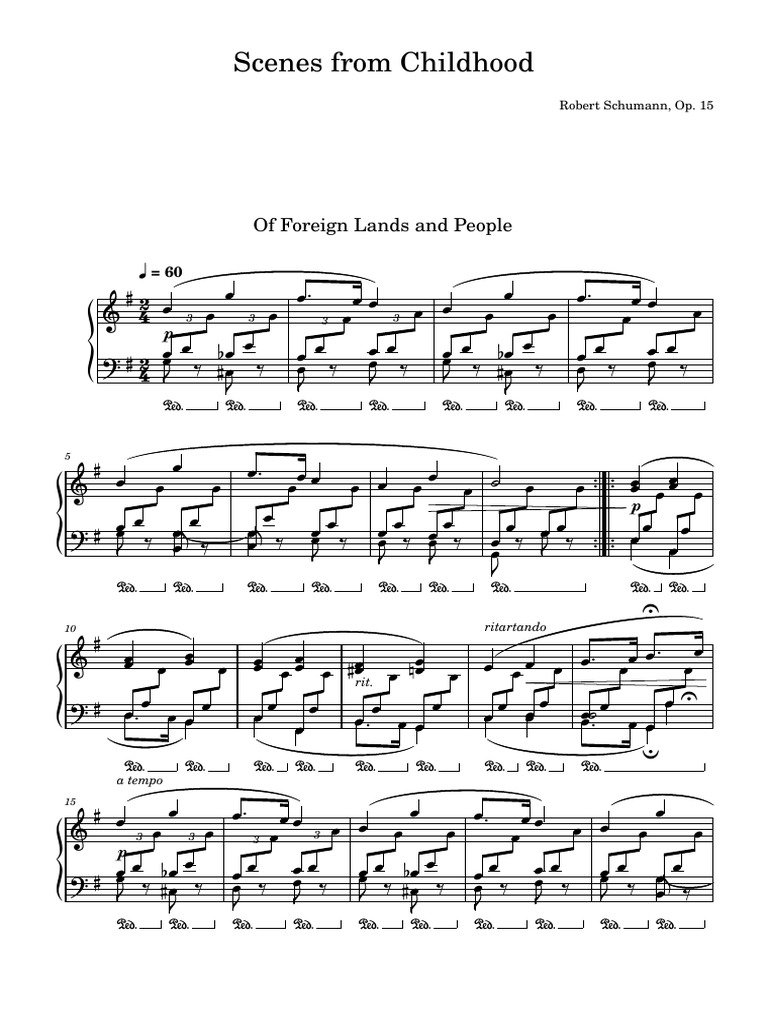 Robert Schumann - Scenes From Childhood Op. 15 COMPLETE | PDF
