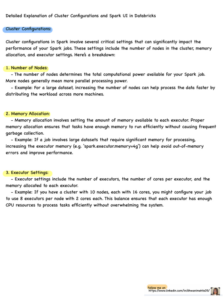 Clusterconfigurationandsparkuidatabricks1721934901 Pdf 