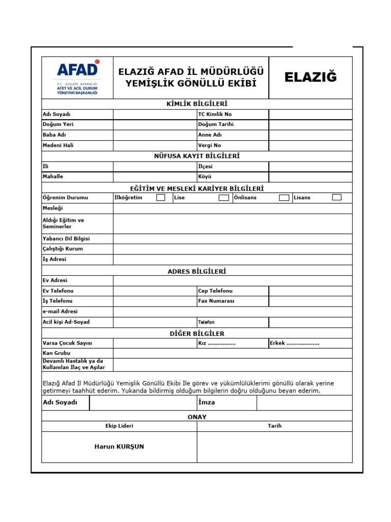 Üye Kayit Formu | PDF