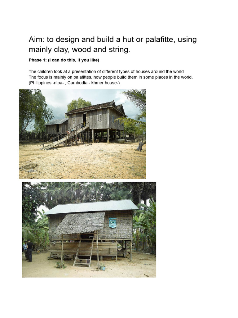 palafitte/hut project | PDF