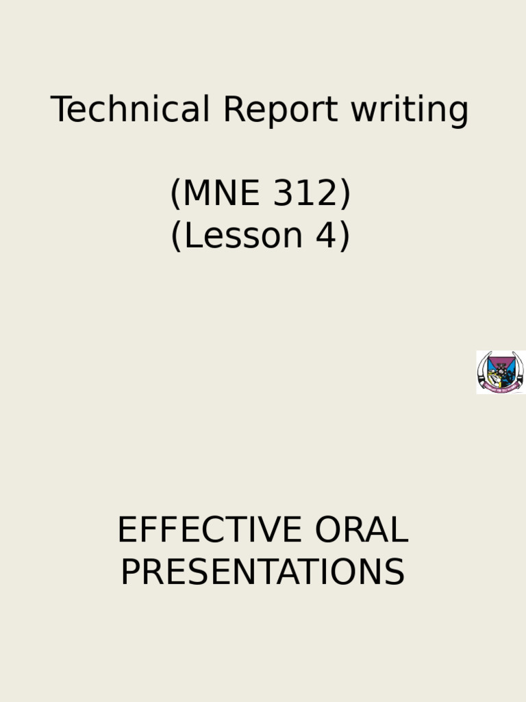 Technical Report Writing Lesson 4 | PDF