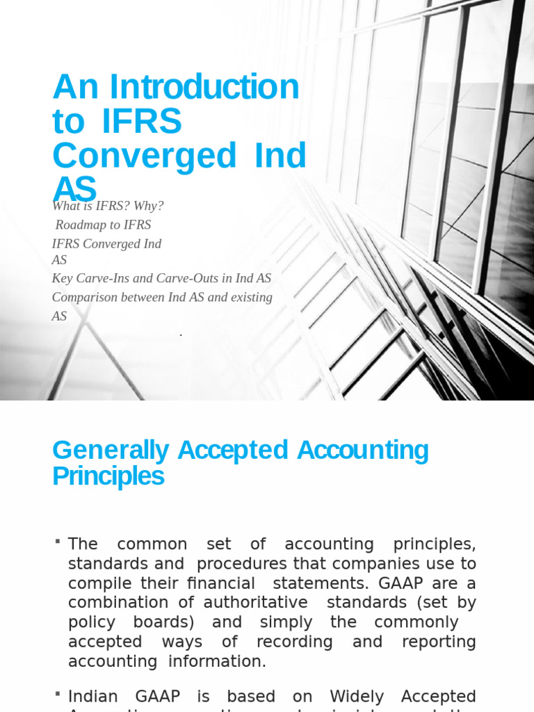 Understanding IFRS and Ind AS Standards | PDF | International Financial ...