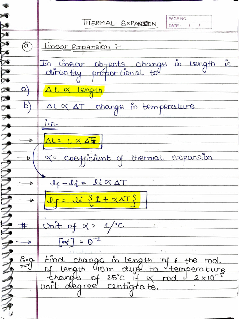 Thermal Expansion | PDF