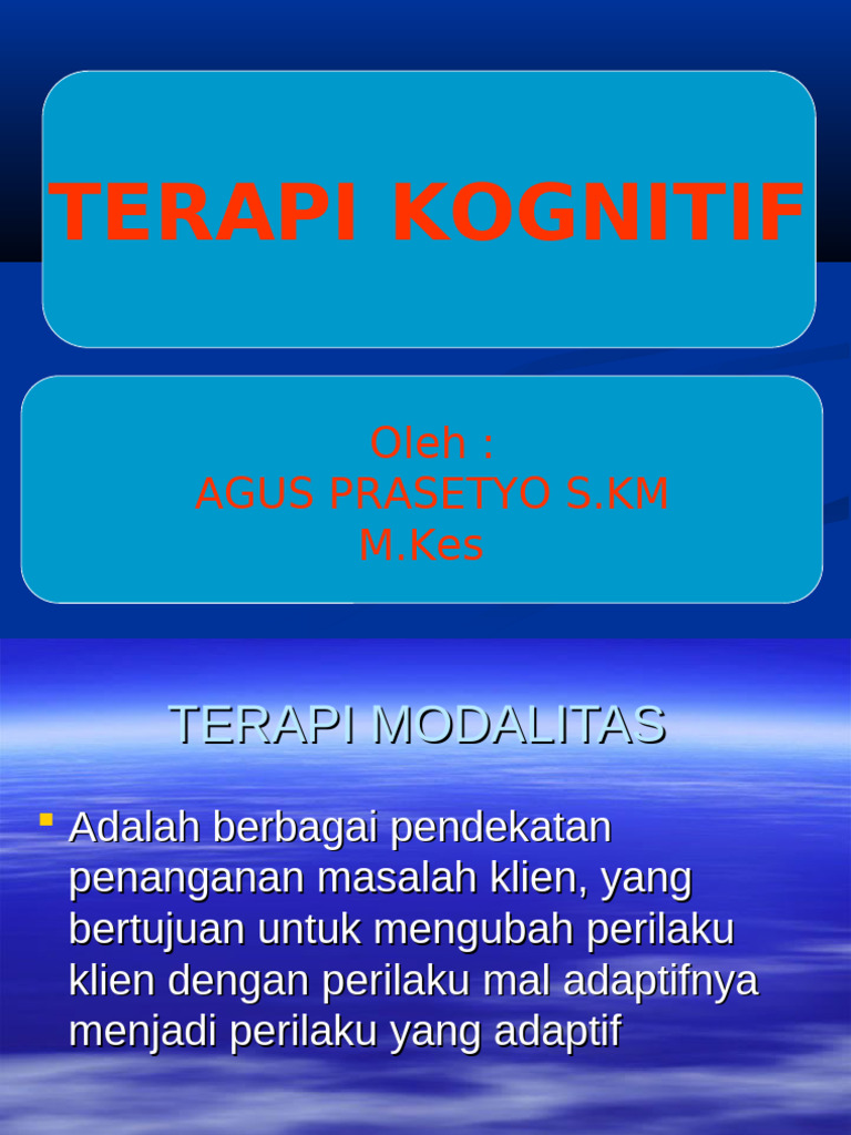 Terapi Kognitif | PDF