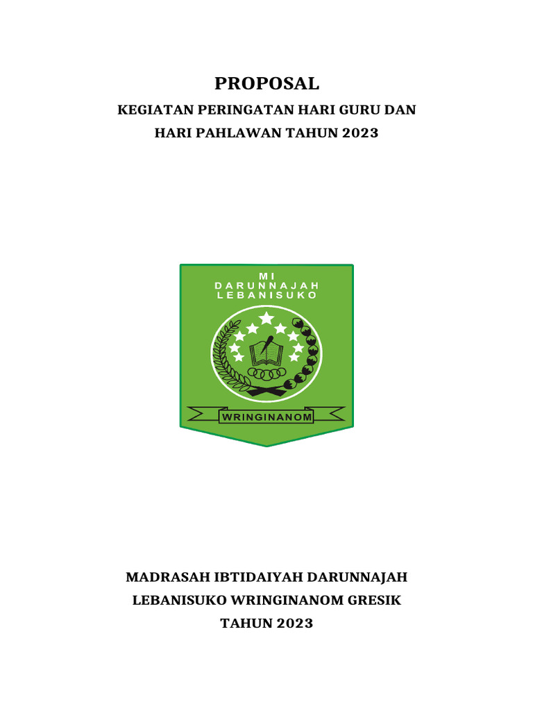 Proposal Peringatan Hari Pahlawan 2023 | PDF