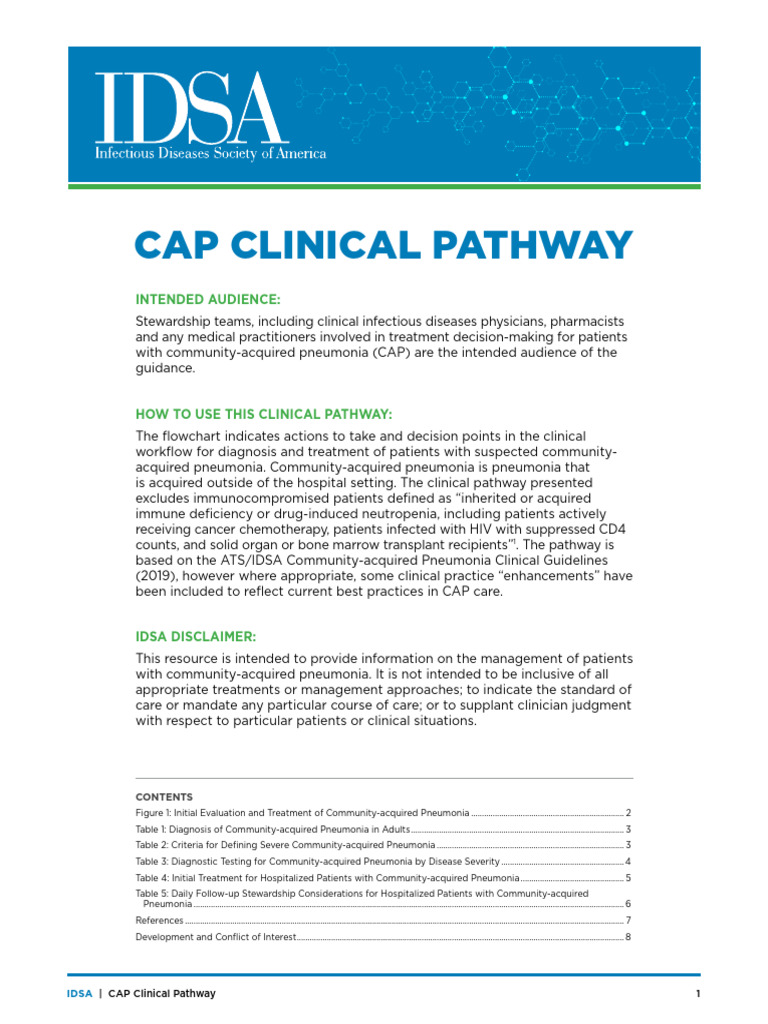 CAP Clinical Pathway for Treatment Decisions | PDF | Pneumonia | Sepsis