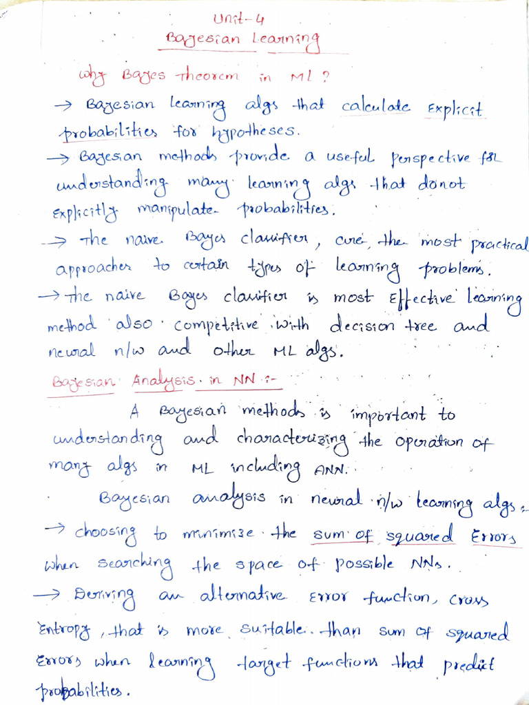 ML Unit4 Part1 | PDF