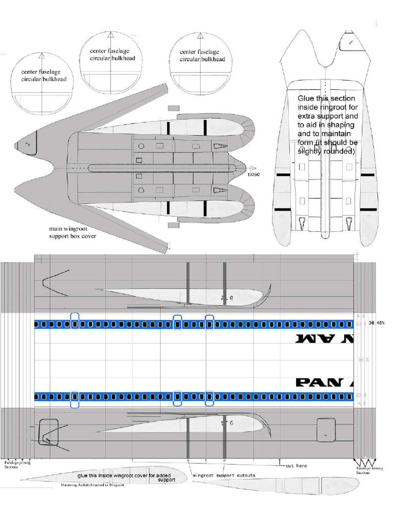 Pan Am 707 Papercraft | PDF